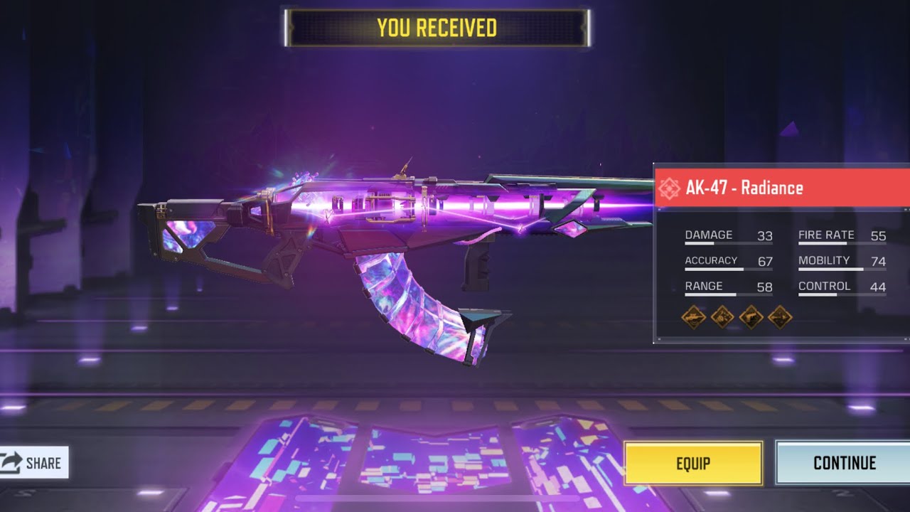 CODM Mythic AK-47 Radiance. - YouTube