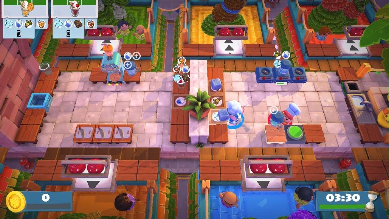 Overcooked 2 Ice cream floats Two player game - YouTube