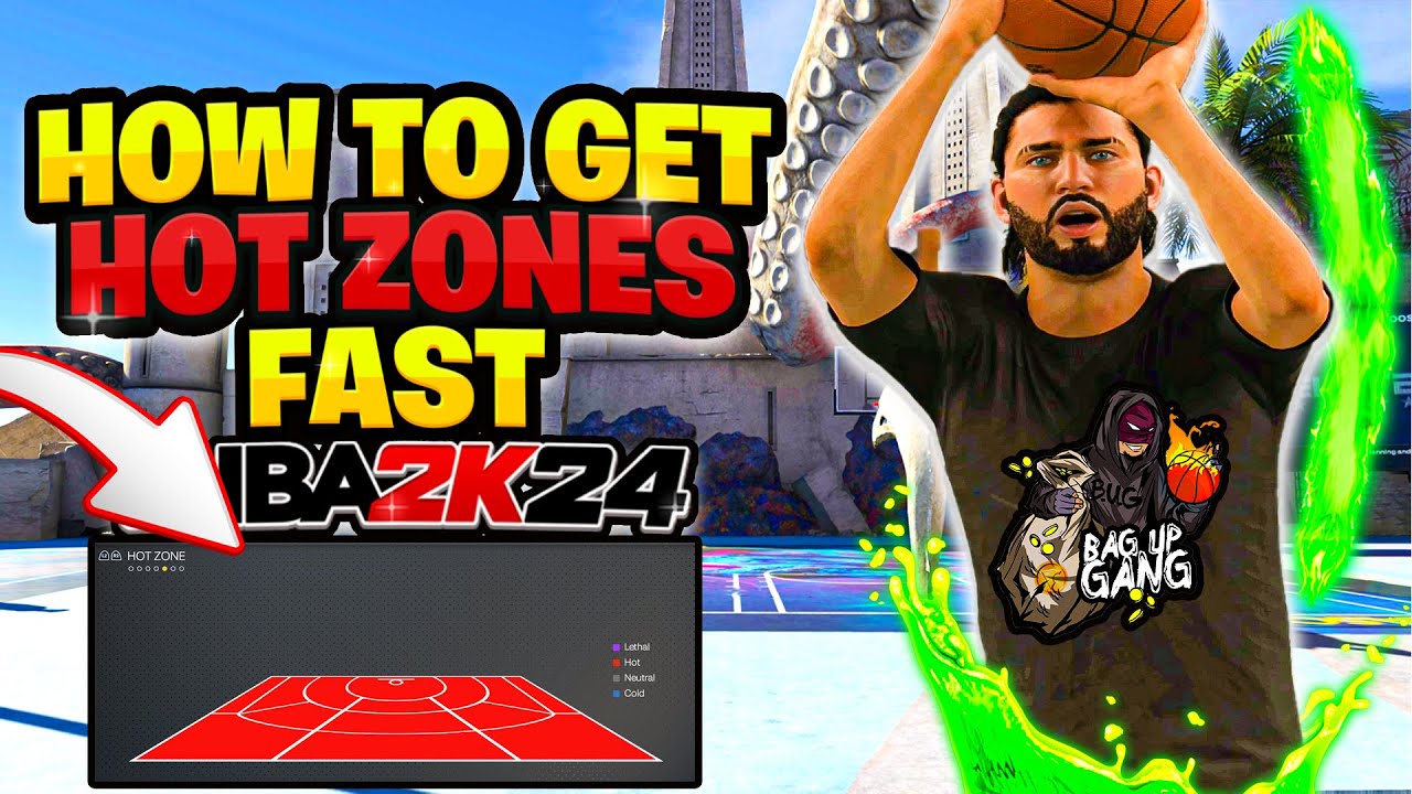 How to get HOT ZONES in 5 MINUTES NBA 2k24 - How to shoot better NBA ...