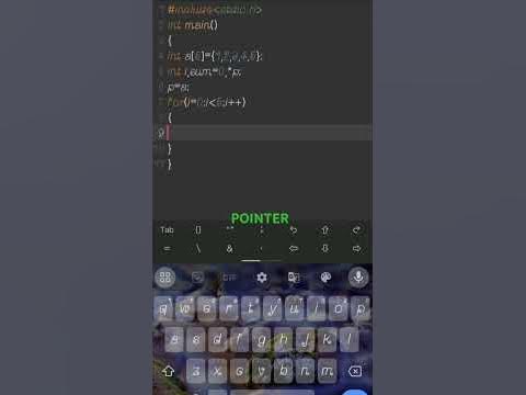#WAP in c to calculate and display the sum of array elements using POINTER #short_code # ...