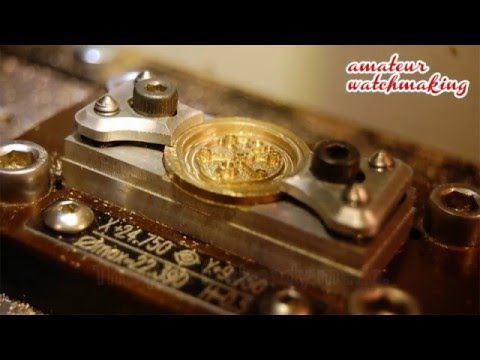 Making a tourbillon cage - upper bridge (part 2/3) - YouTube