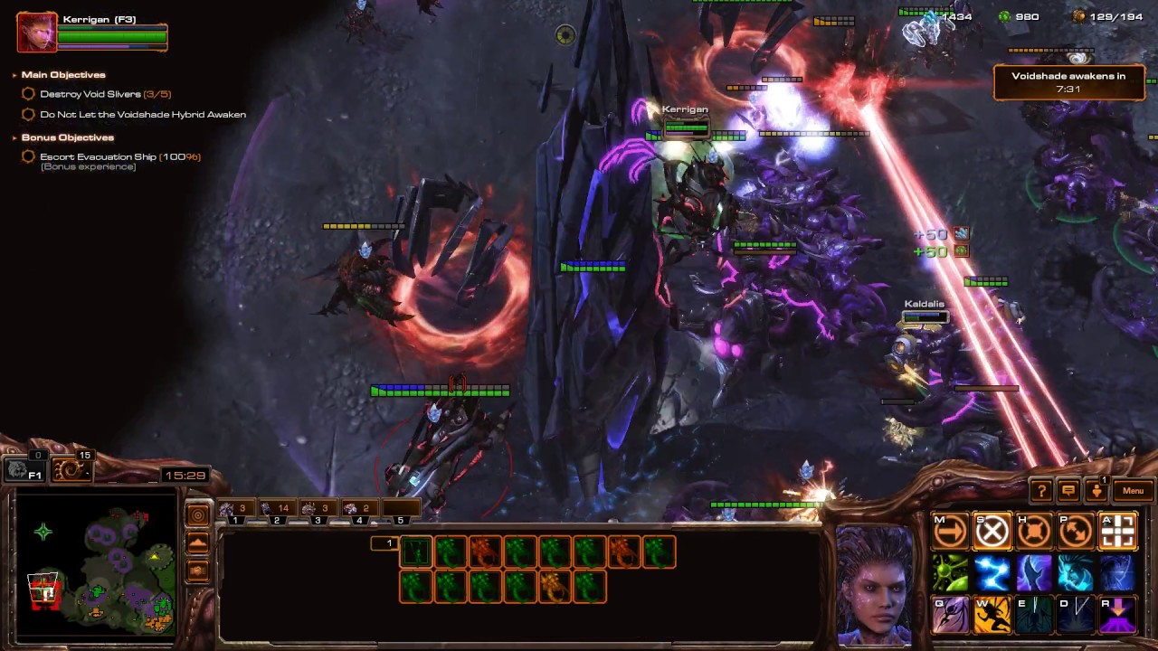 Starcraft 2 Co-op Mission Scythe of Amon (Kerrigan & Fenix) - YouTube