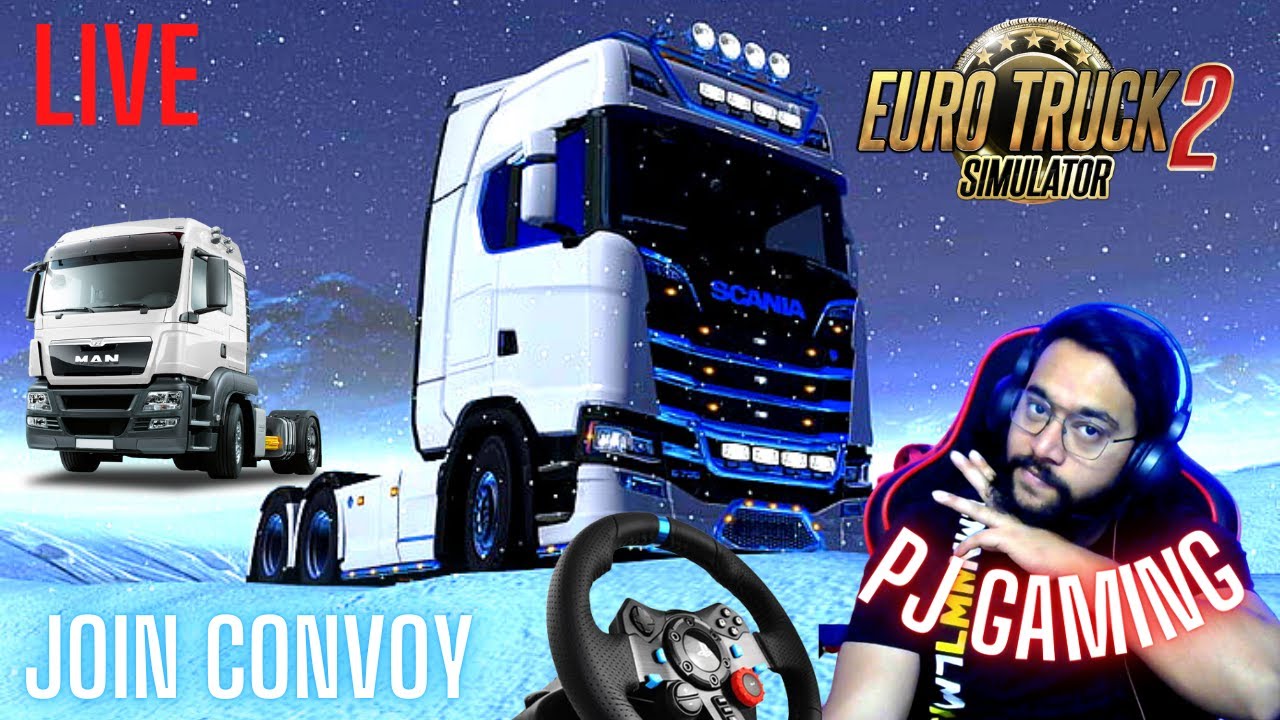 Euro Truck Simulator 2 | Live | #ETS2! Watch a convoy of players in Pj ...