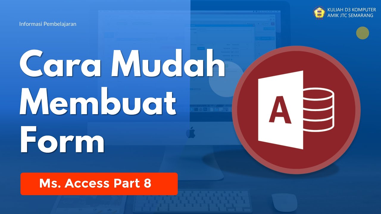 Tutorial 44 : Cara mudah membuat Form Entri Data di Ms. Access - YouTube