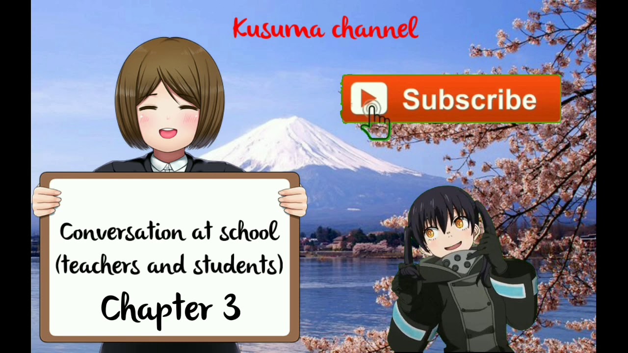 Conversation at school (teacher and student) Japanese page 3 - YouTube