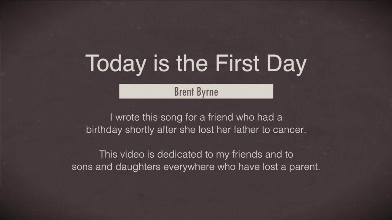 Today Is The First Day - YouTube