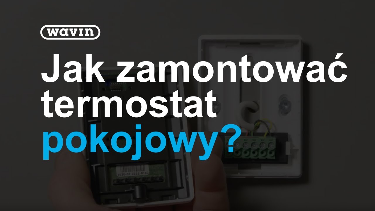 Wavin Sentio - Jak zamontować termostat pokojowy? - YouTube