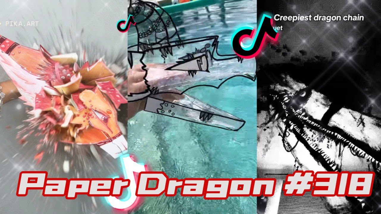 Dragon Puppet Crafts - Paper Dragon TikTok Compilation #318 - YouTube
