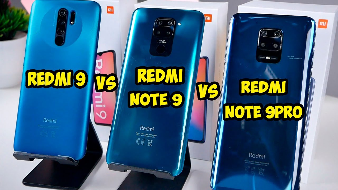 Xiaomi Redmi 9 VS Redmi Note 9 VS Redmi Note 9S/9Pro в чем разница и ...