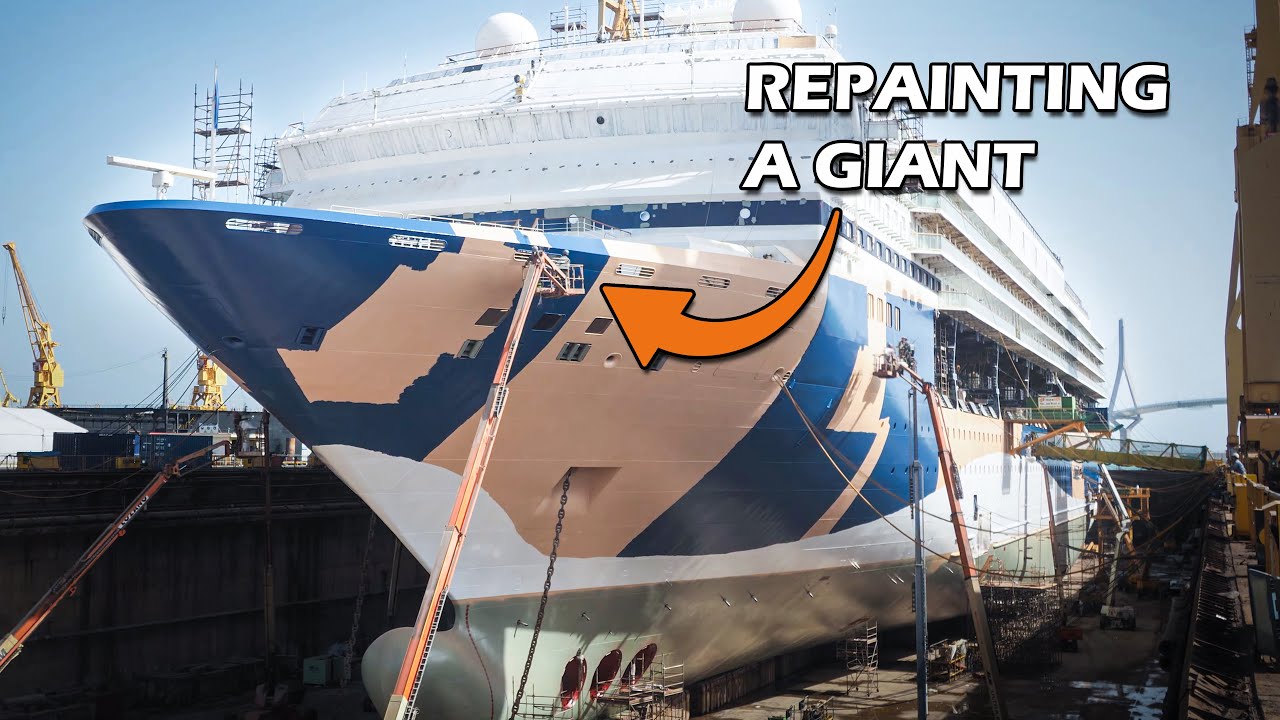 How a 250 METRE Cruise Ship is Overhauled - CINEMATIC TIMELAPSE 4K ...