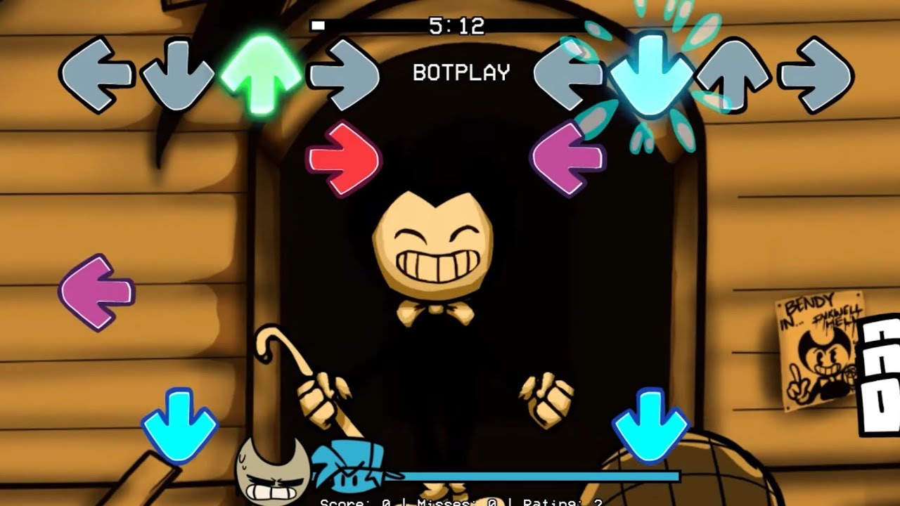 Friday Night Funkin Vs Bendy (FnF Mod) Black Character - YouTube