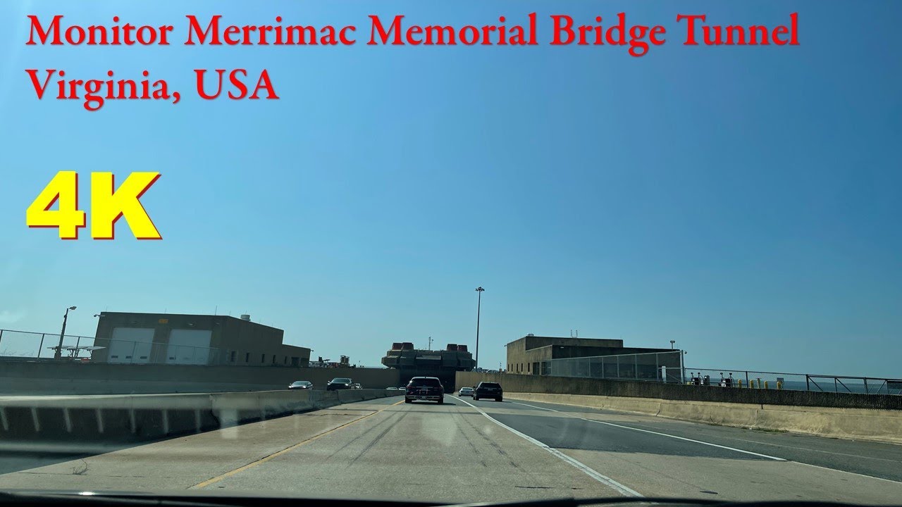 Monitor Merrimac Memorial Bridge Tunnel 4K, Virginia, USA - YouTube