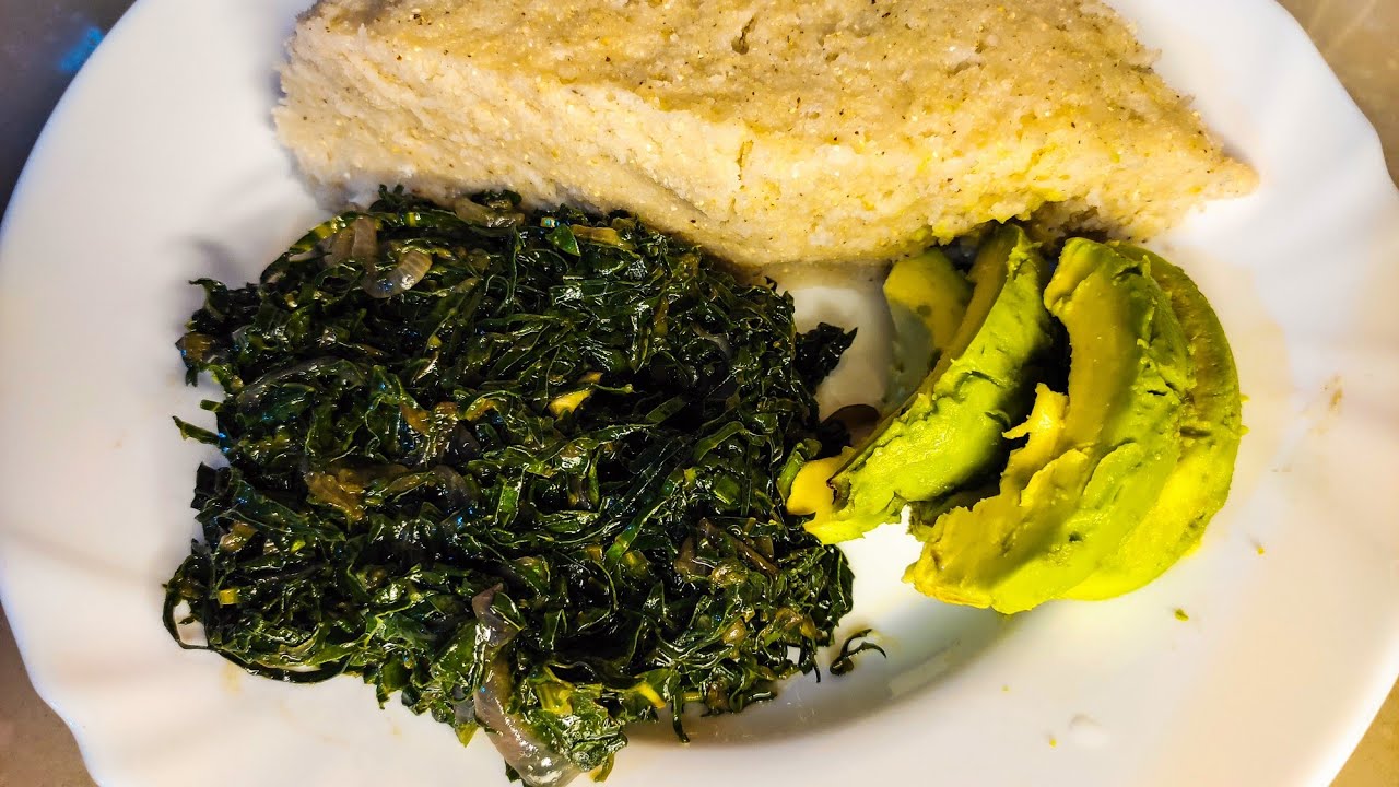 How I make my greens/spinach and skuma wiki recipe - YouTube