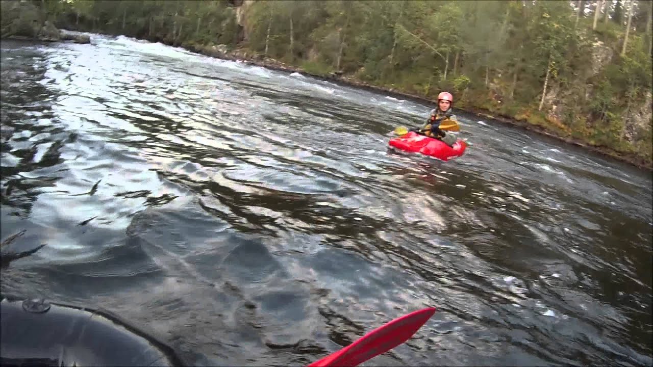River rafting with one person rafting boat - YouTube