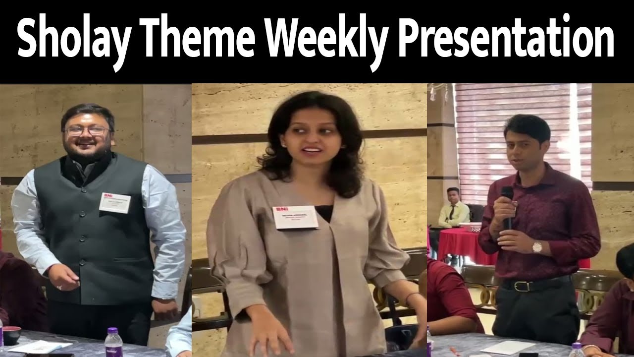 30 Sec Weekly Presentation | Sholay Theme | BNI Astral... - YouTube