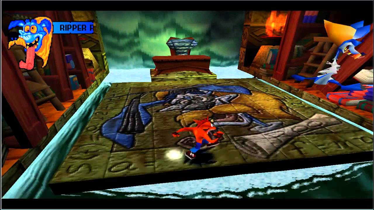Crash Bandicoot 2 - First Boss RIPPER ROO HD - YouTube