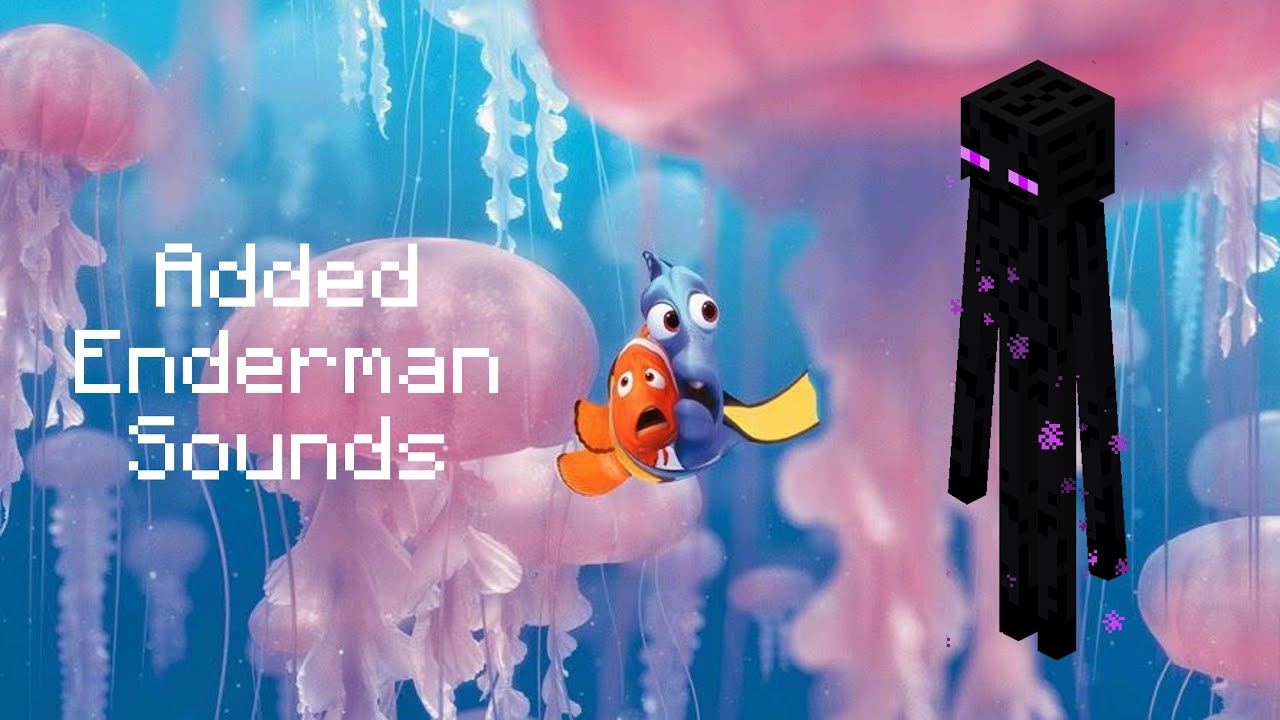 Finding Nemo Jellyfish Scene Added Enderman Sounds - YouTube