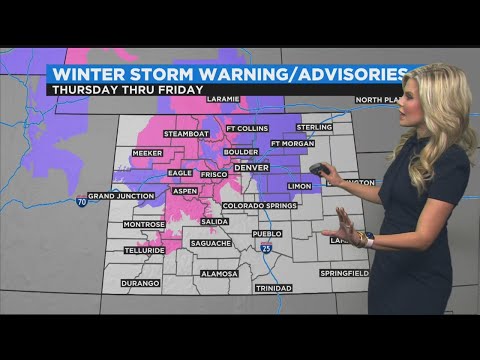 Heavy Snow Starting In Colorado
