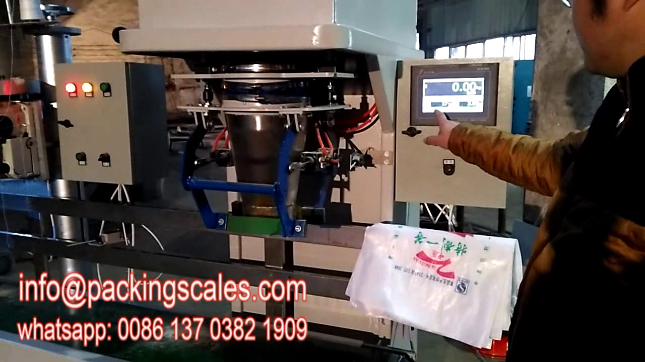 5Kg & 50Kg Wheat Flour Weighing Bagging Packing Machine - YouTube