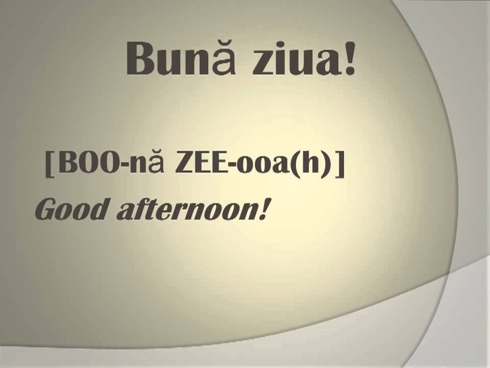 Learn Basic Romanian Lesson 3: Formal Interaction - YouTube