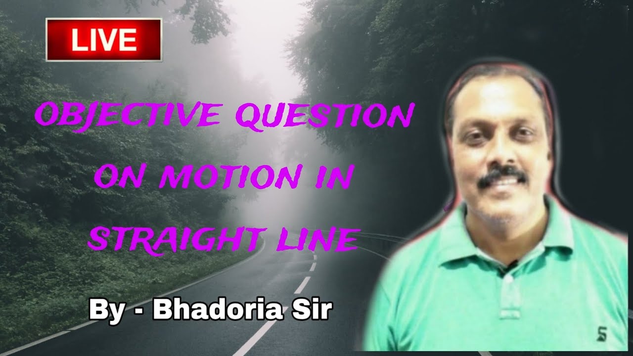 objective question on motion in straight line - YouTube