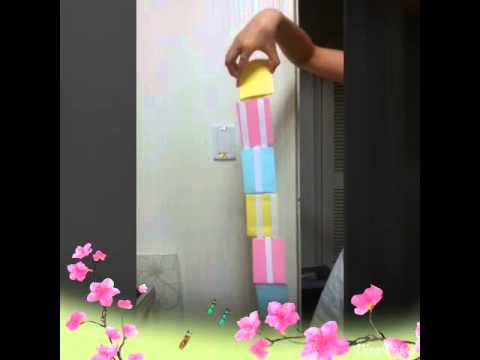 Jacob's ladder origami (야곱의 사다리 종이접기) - YouTube