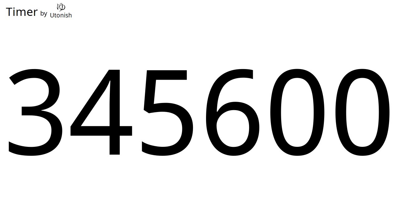 345600 Second Countup Timer - YouTube
