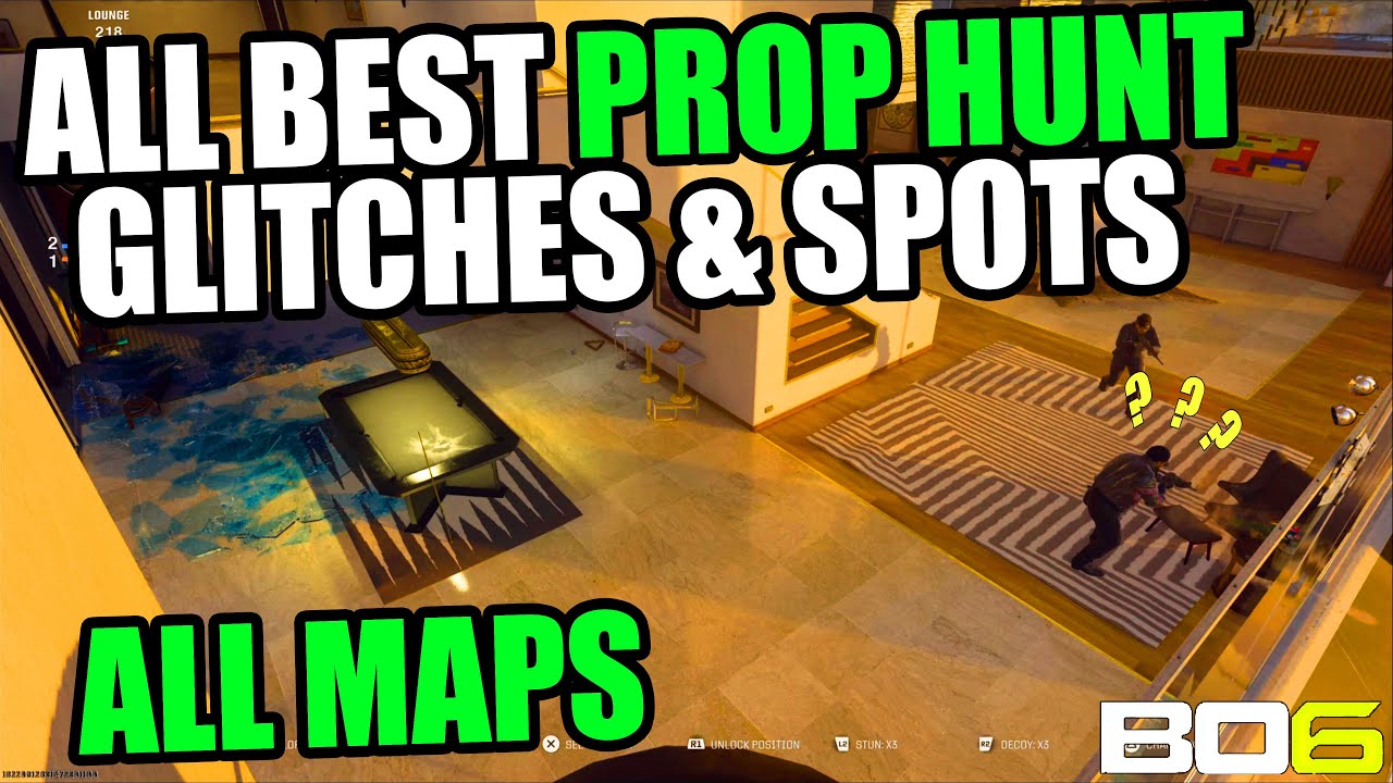 BO6 GLITCH: ALL BEST WORKING PROP HUNT GLITCHES BO6 BEST PROP HUNT ...