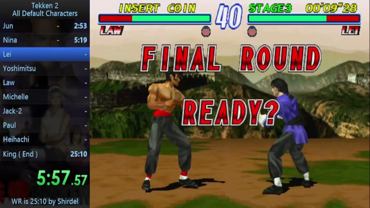 Tekken 2 Character Select