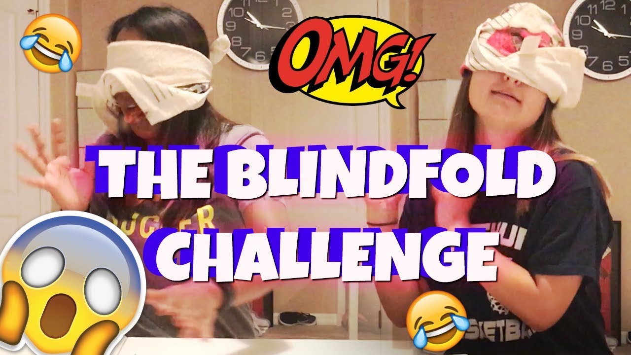 BLINDFOLD CHALLENGE!!!!!!!! - YouTube