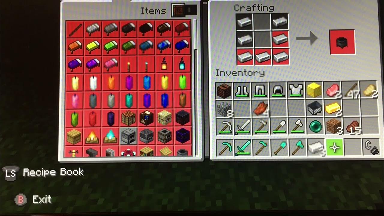 How to craft a chain in Minecraft - YouTube