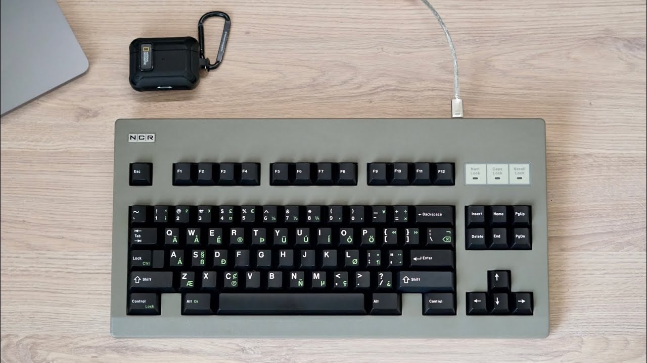 NCR-80 R2 with Alpaca Switches (Lubed) typing sound - YouTube
