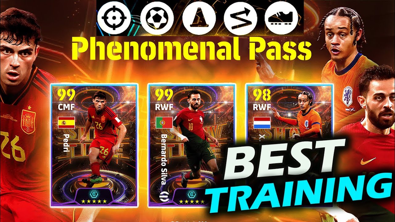 Pedri/B.Silva/Simons Phenomenal Pass🤯 Training Guide efootball |efootball 2024 - YouTube