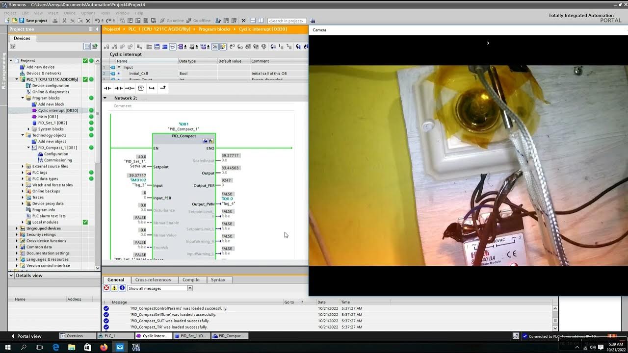 Analog Scaling dan PID Control PLC Siemens S7 1200 - YouTube
