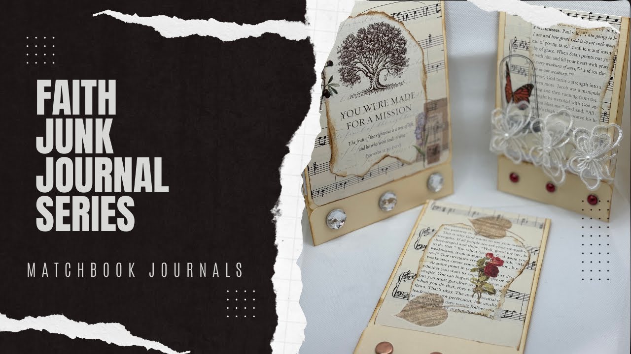 Faith Junk Journal Series: Matchbook Journals - YouTube