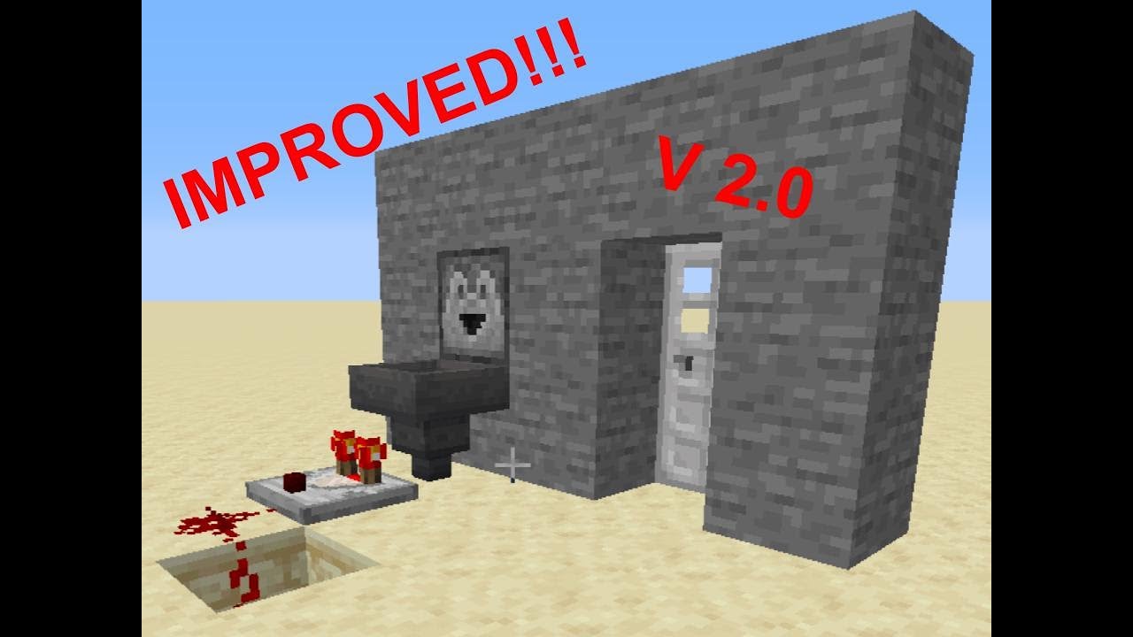 Minecraft Lock and Key door V.2.0 IMPROVED!!! - YouTube
