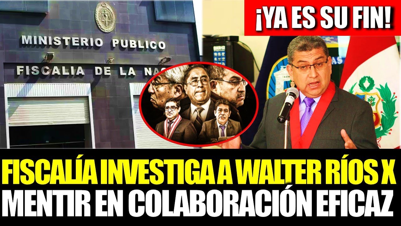 FISCALIA INVESTIGA A WALTER RÍOS INTEGRANTE A CUELLOS BLANCOS POR ...