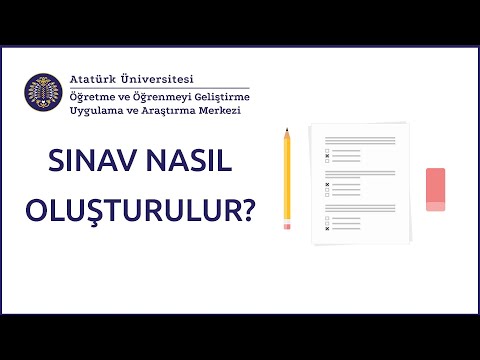 Atatürk Üniversitesi Ders Bilgi Sistemi - Sınav/Quiz Nasıl Oluşturulur?