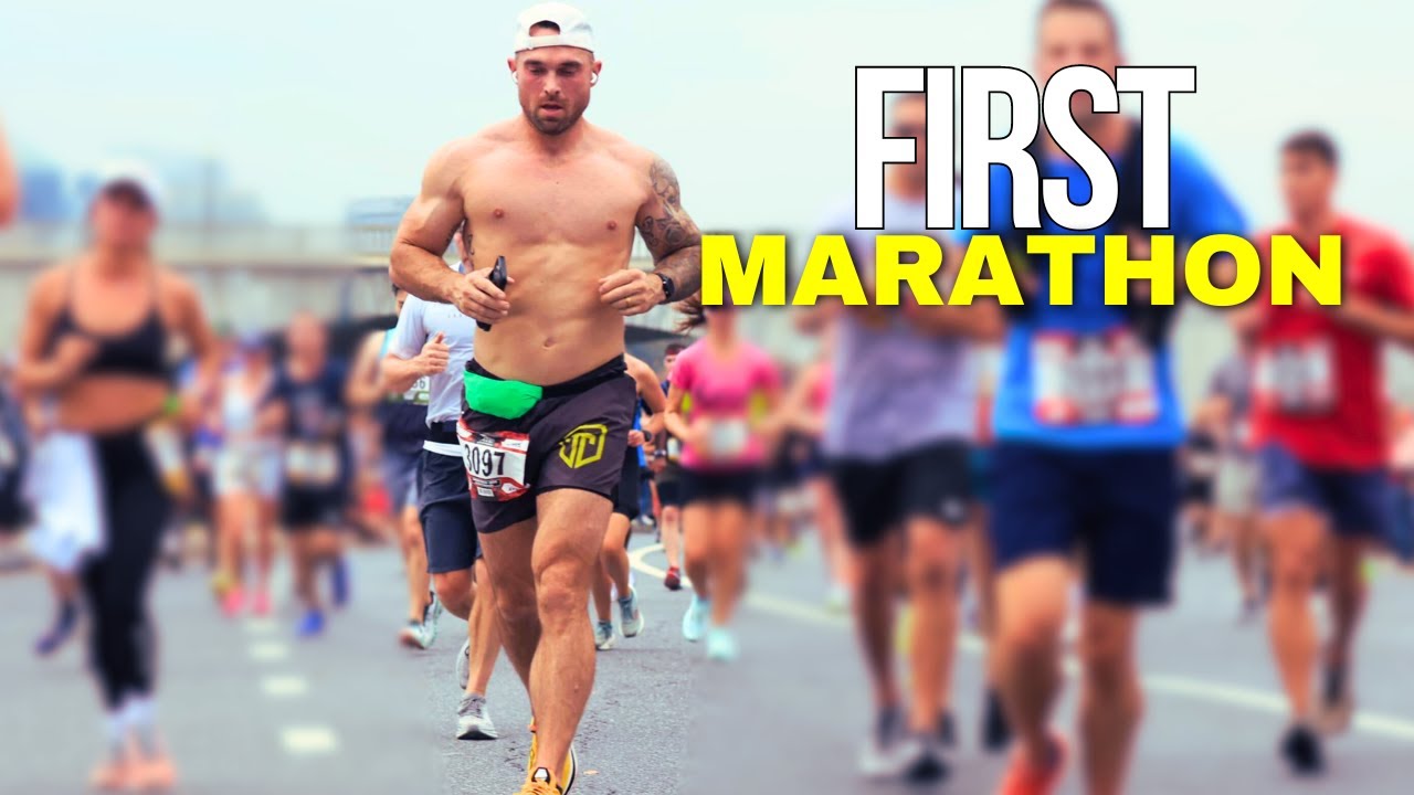 MY FIRST MARATHON (with zero training)!!! - YouTube
