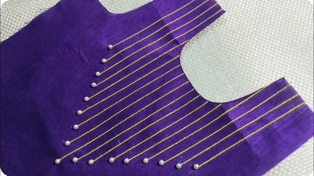 Trendy Thread Designer Neck Design for kurti Hand Embroidery Neck ...