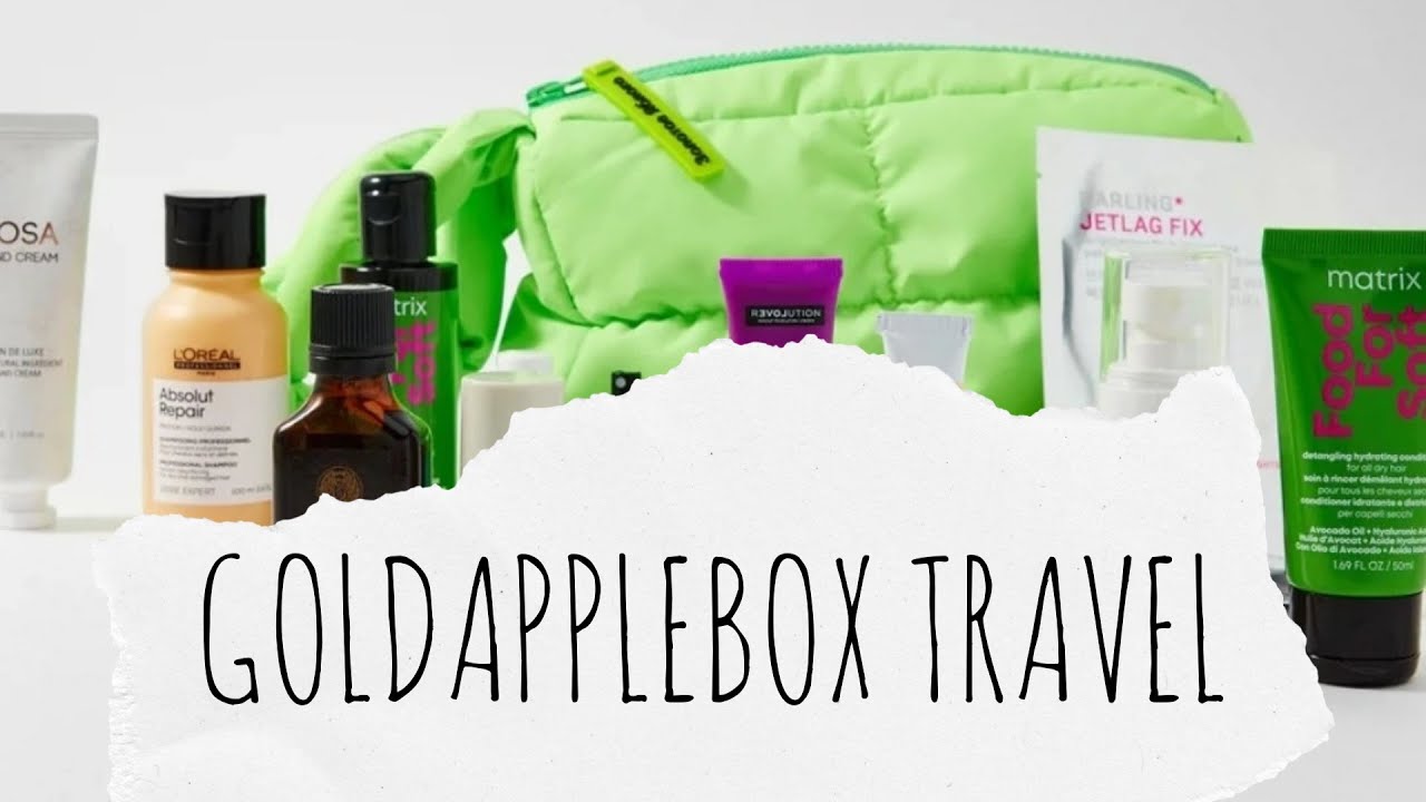 Распаковка косметички от GOLDAPPLEBOX TRAVEL ️ - YouTube