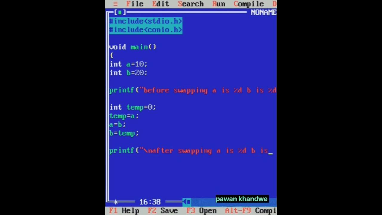 Swapping In C Language Clanguage Programming Swapping Coding Youtube