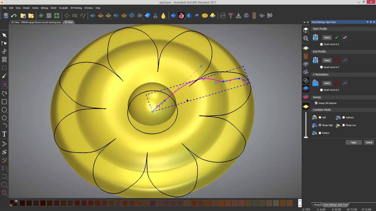 ArtCAM Standard - 03 Create Reliefs - YouTube