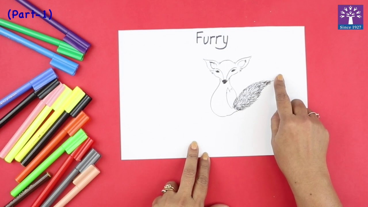 3rd Standard, Drawing Textures Part 1 - YouTube