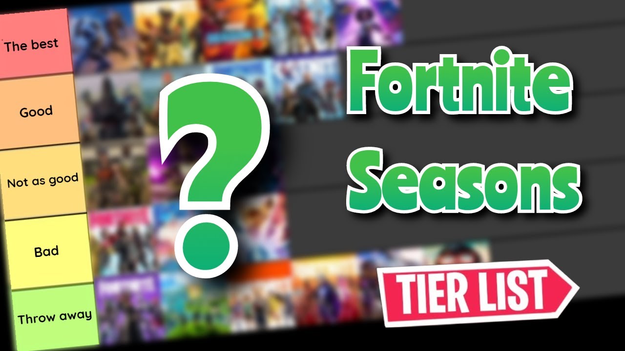 I Ranked *EVERY* Fortnite Season (Tier List) - YouTube
