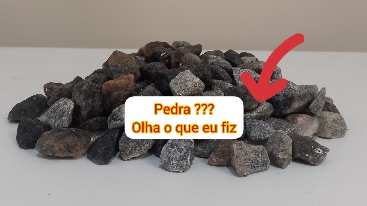 🍀🍀 Olha o que fiz usando pedra ( brita )🍀🍀 Do lixo ao luxo Vaso de ...