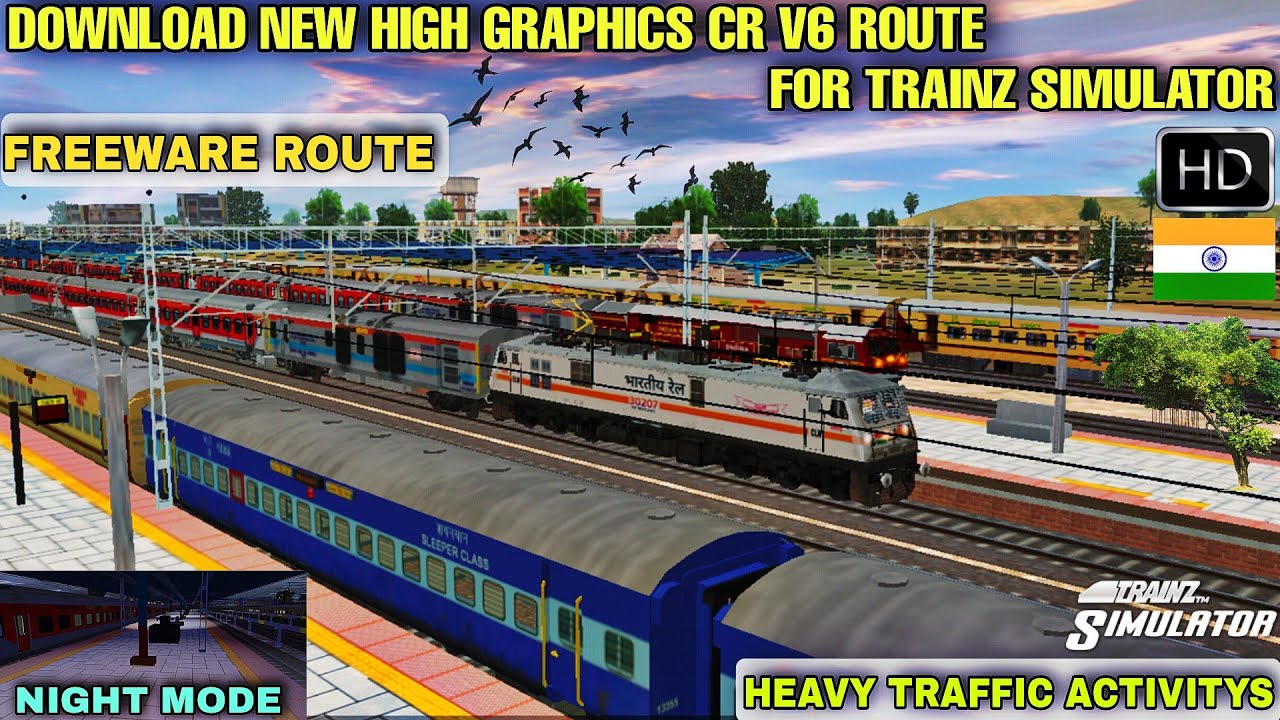 #DOWNLOAD NEW HIGH GRAPHICS CR V6 ROUTE FOR TRAINZ SIMULATOR | WITH ...