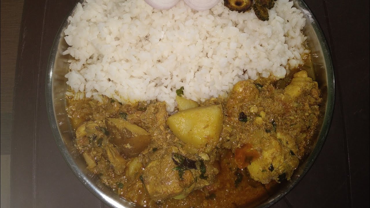 Eating bihari champaran chicken with hot rice 🍗🍗👌|| Mo Khaiba Thali ...