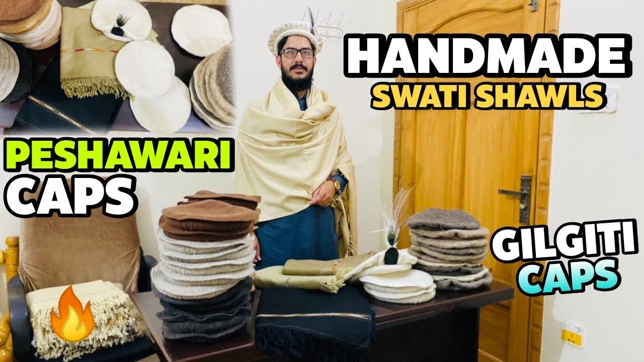 Gents Handmade Swati Shwals | Mens Woolen Shwals | Peshawari Caps ...