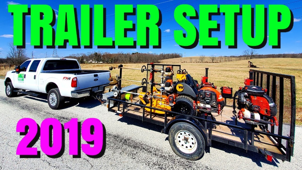 [Lawn Care Trailer Setup 2019] Equipment - YouTube